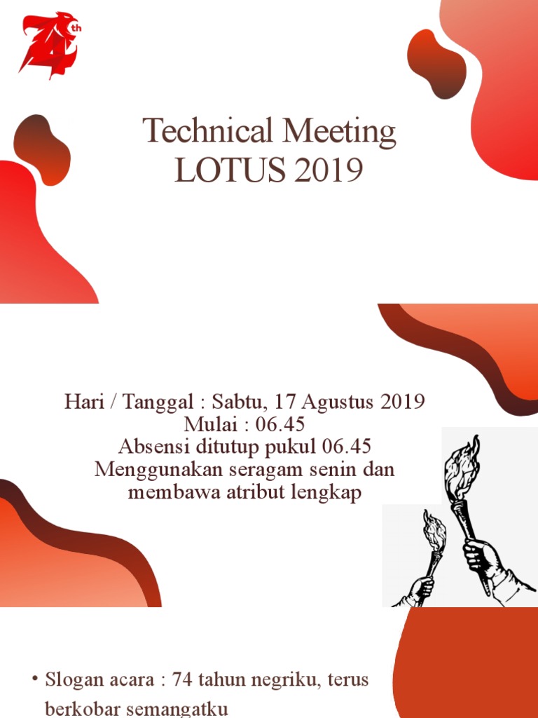 2639 - Technical Meeting Lomba 17 Agustus | PDF