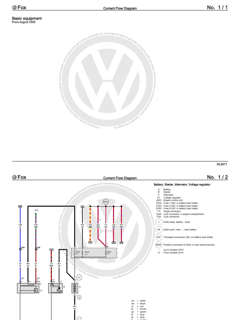 Volks Gol G5 - G6 & Fox Diagramas Elétricos Geral SM_27 | PDF ...
