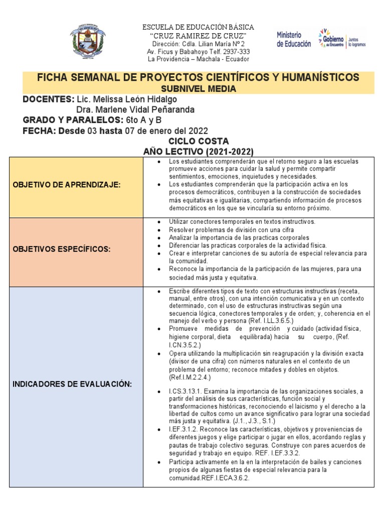Ficha Proyecto 7 Semana 1 2do Q | PDF | Democracia | Ideologías políticas
