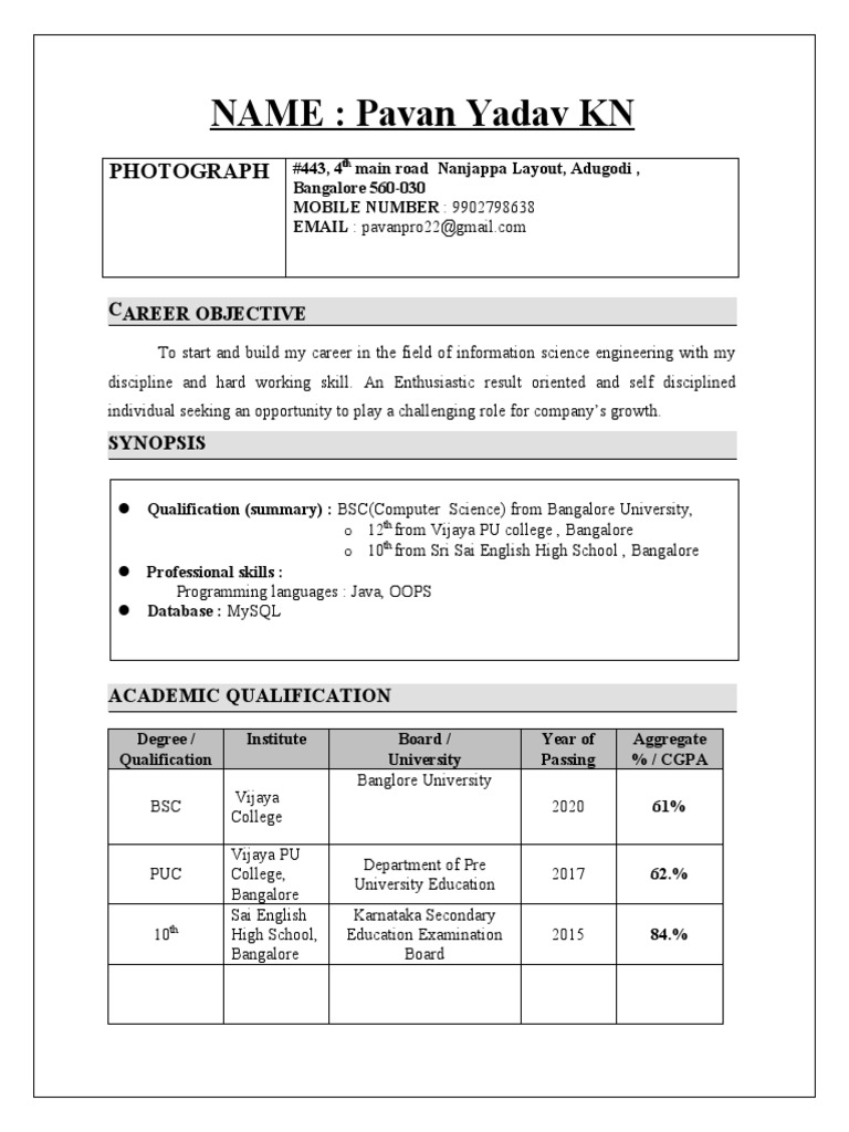 Pavan Resume | PDF