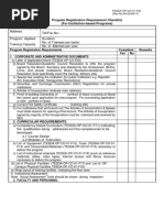 2020 TESDA Star Rating Checklist | PDF | Program Evaluation | Curriculum