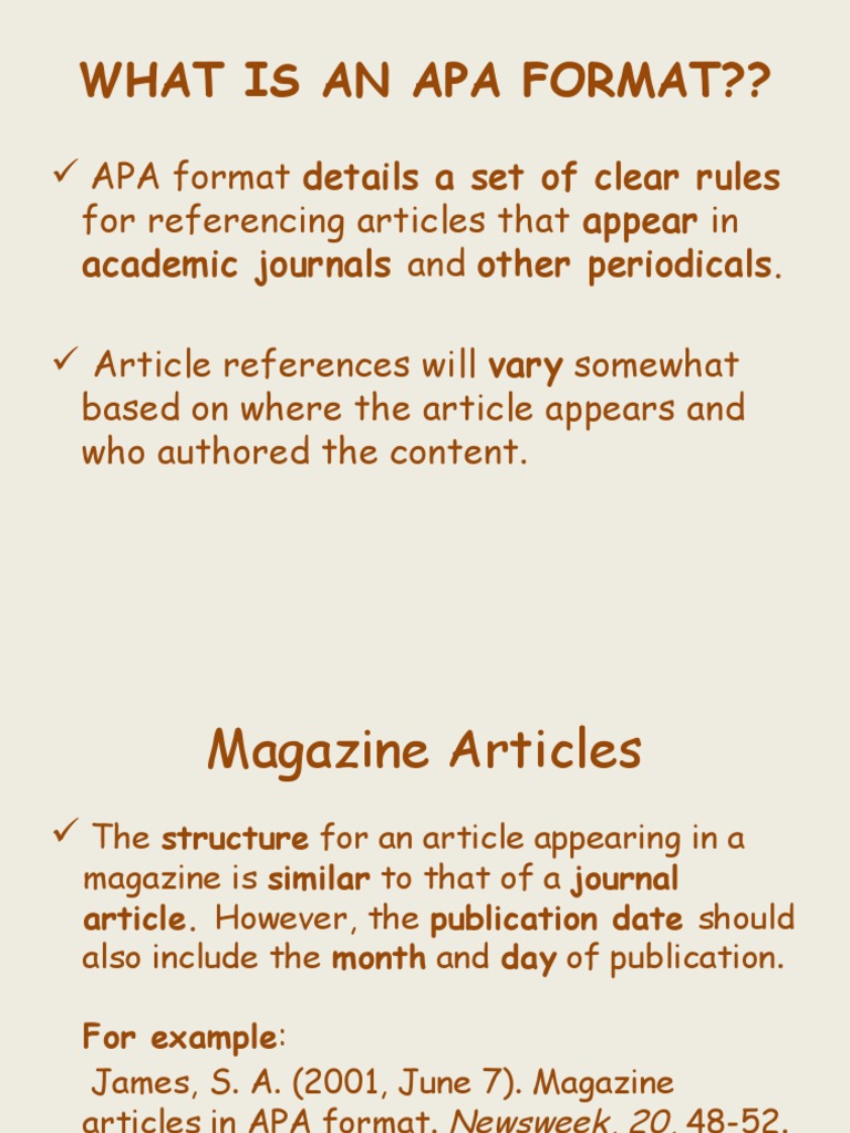 What Is An Apa Format | PDF