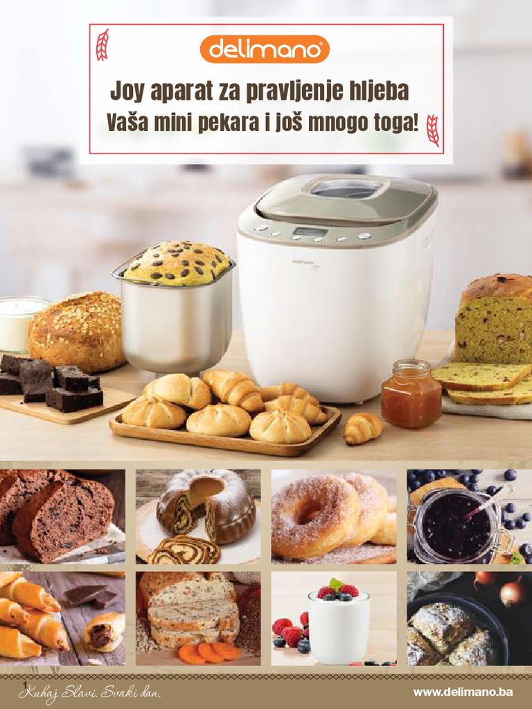 Make fresh bread at home easily with the Delimano Joy bread maker | PDF | Gluten | Nutrition