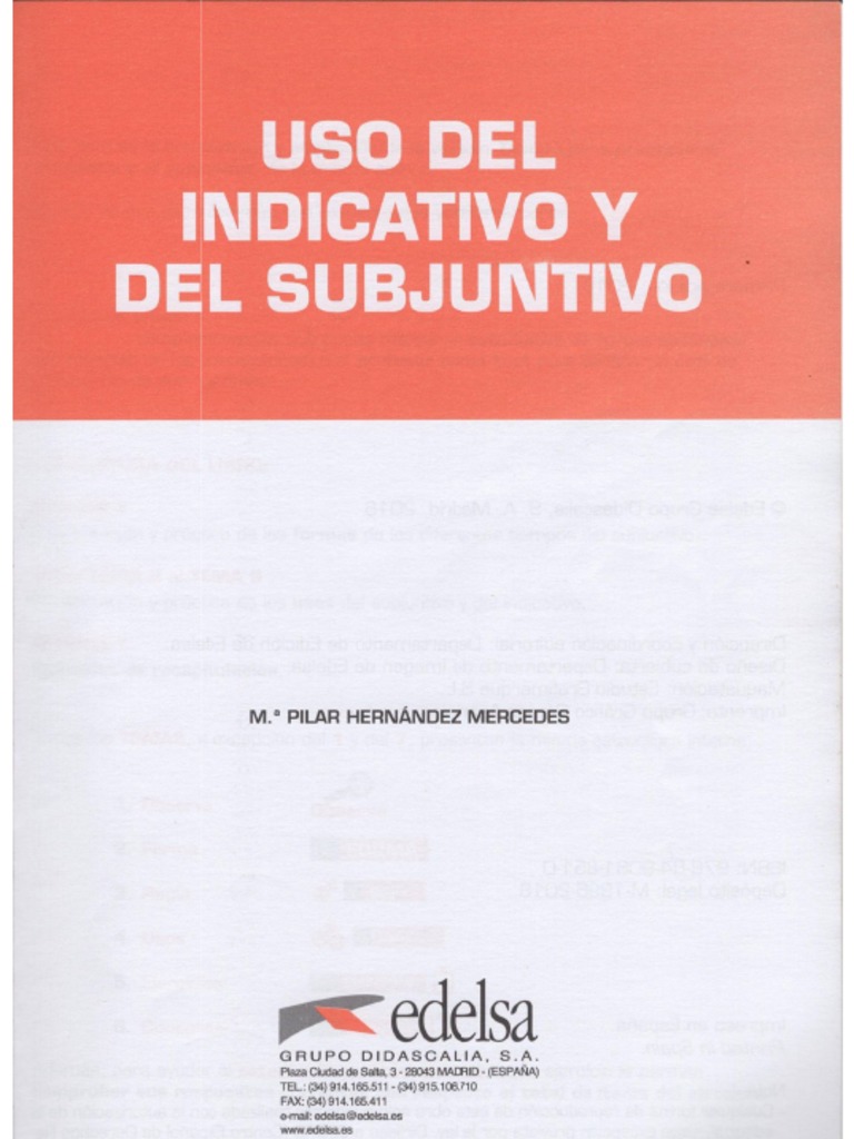 USO Del Indicativo y Del Subjuntivo | PDF