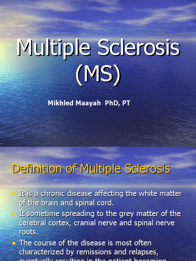 Multiple Sclerosis | PDF | Multiple Sclerosis | Anatomical Terms Of Motion