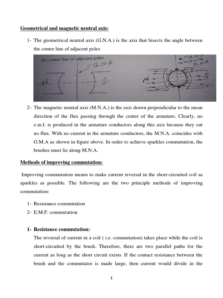 Geometrical and Magnetic Neutral Axis | PDF | Inductor | Magnetic Devices