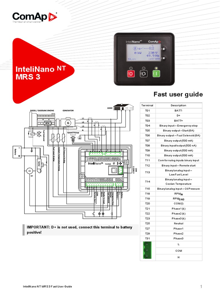 Intelinano Mrs 3: Fast User Guide | PDF | Accuracy And Precision | Voltage