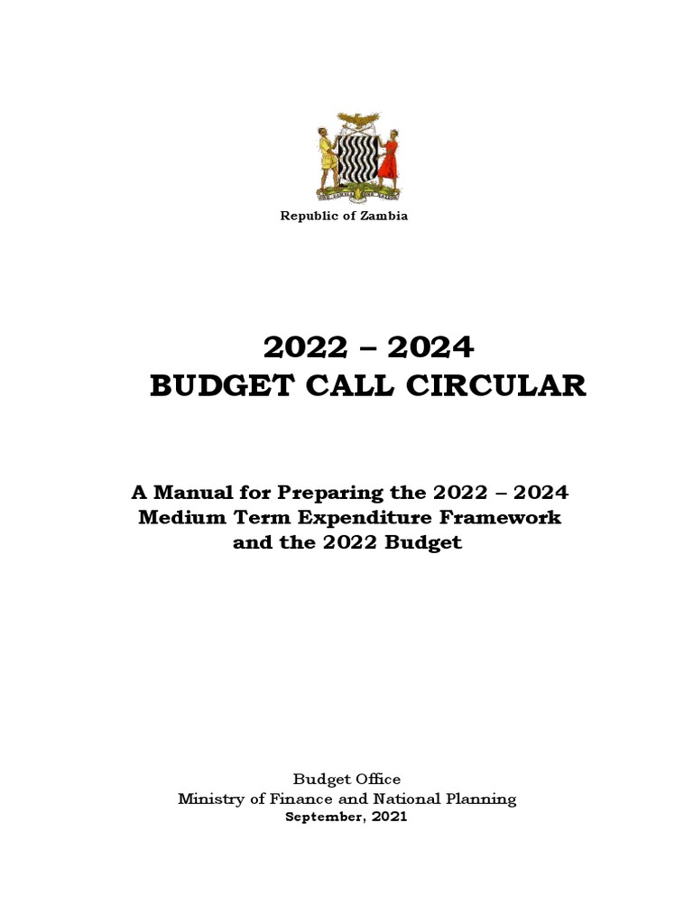 2022-2024 Budget Call Circular | PDF | Budget | Sustainability