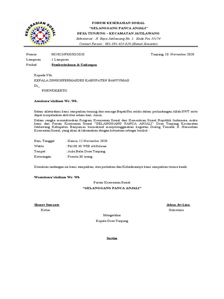 Undangan Dialog Tematik 2 | PDF