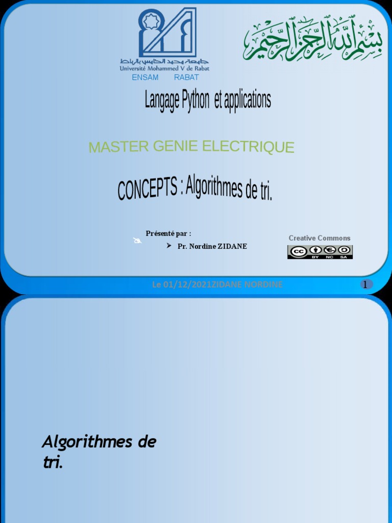 Python Algorithmes de Tri | PDF | Python (Langage de programmation ...