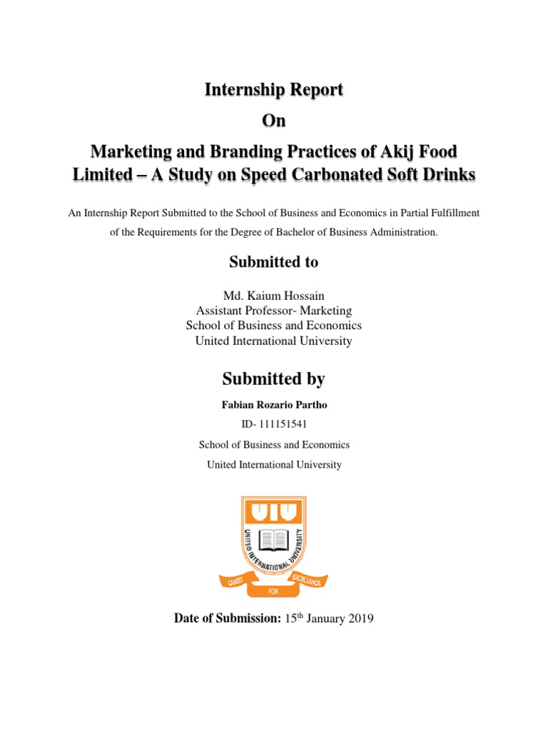 Marketing and Branding Practices of Akij Food Limited - A Study On ...