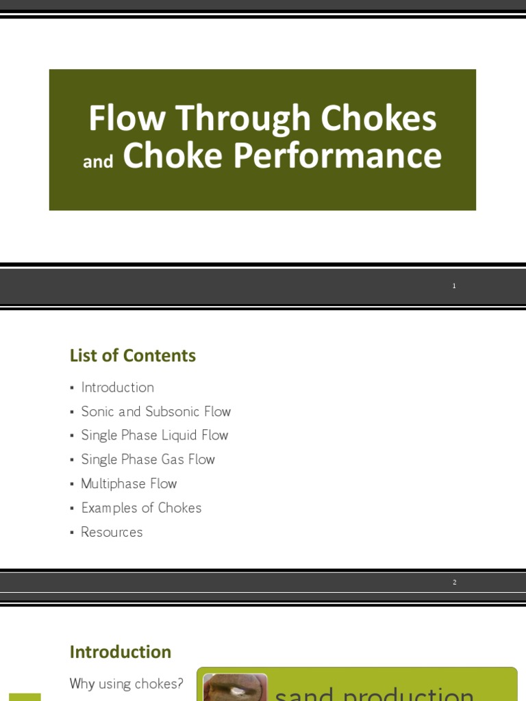 Flow Through Chokes Choke Performance | PDF | Fluid Dynamics | Flow ...