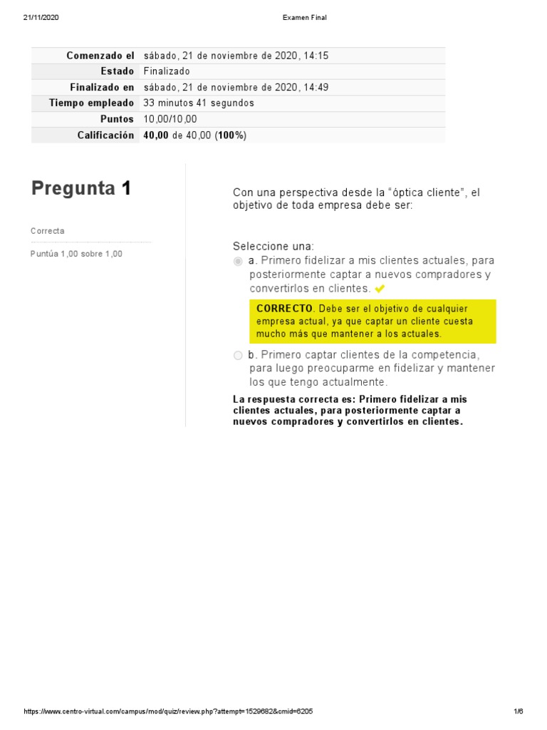 Examen Final Fundamentos | PDF | Marketing | Percepción