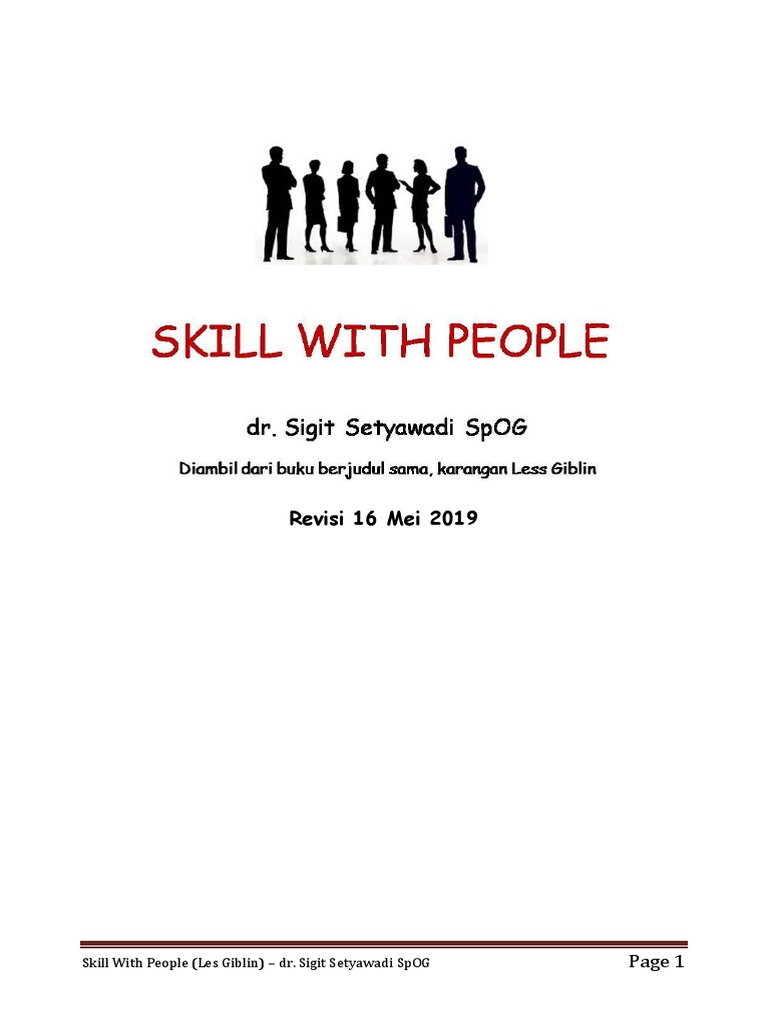 Skill With People | PDF