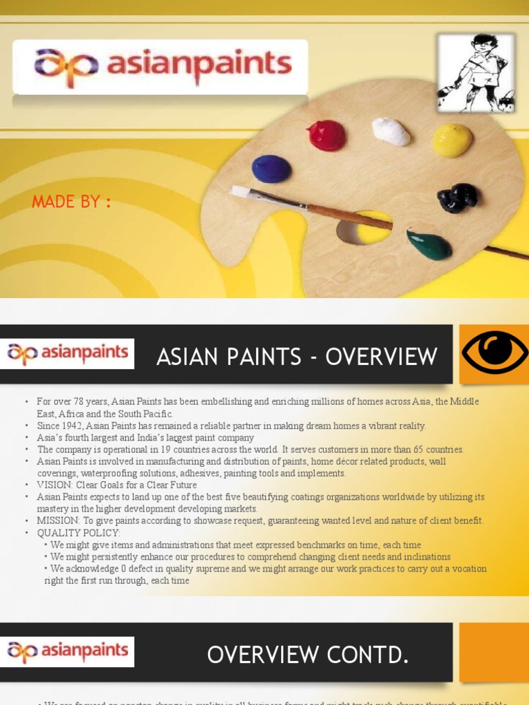 AsianPaints Template - Kuldeep 1 | PDF | Pricing | Market Segmentation