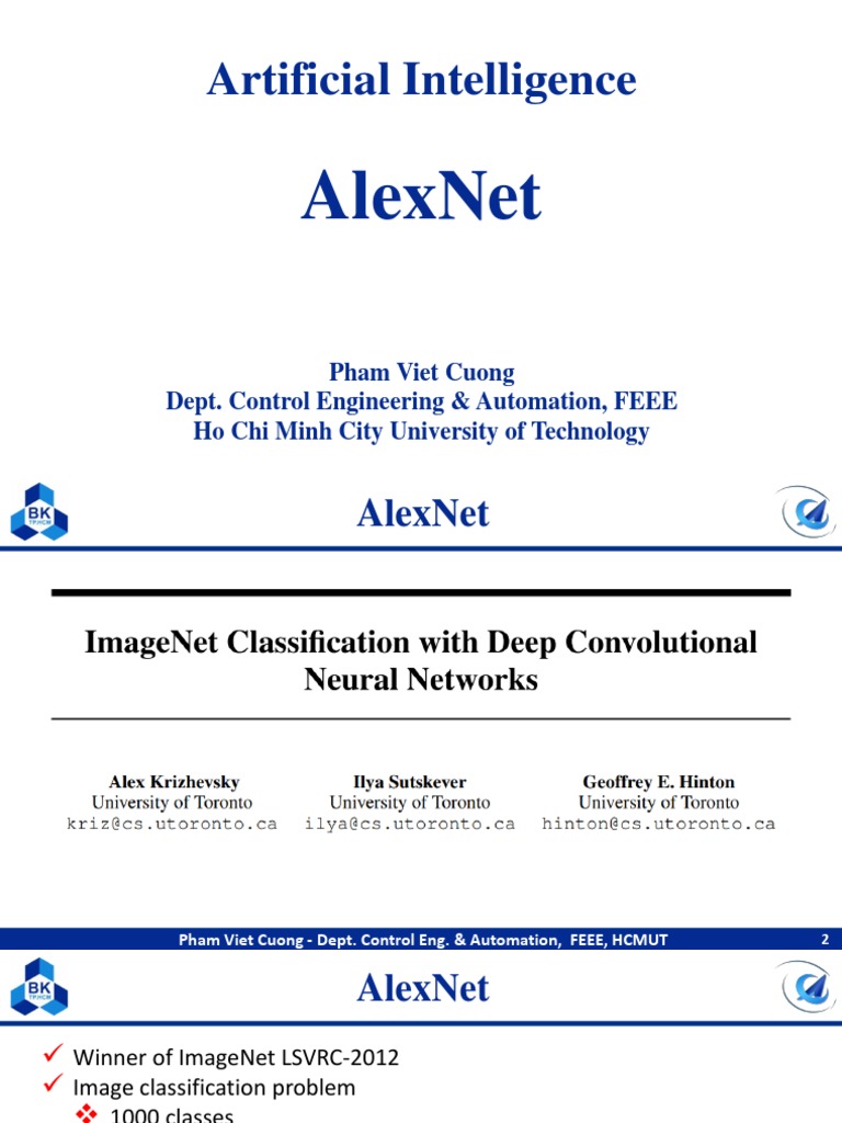 Artificial Intelligence: Alexnet | PDF | Cognition | Cybernetics