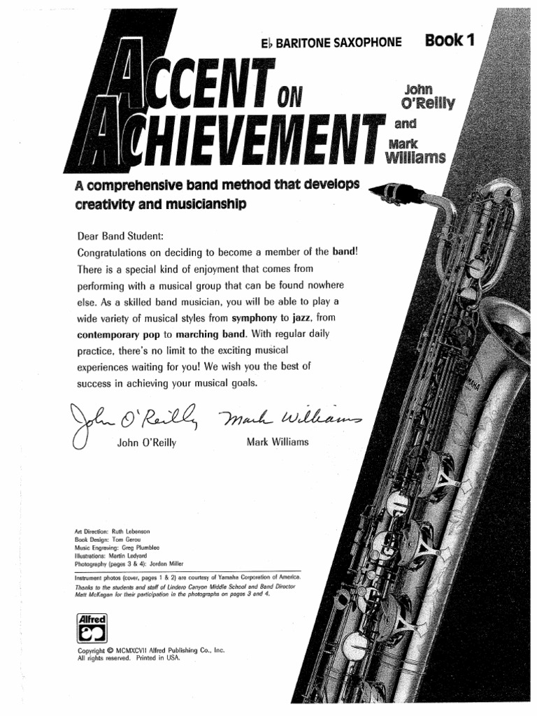 Bari Sax 1 Accent On Achievement | PDF