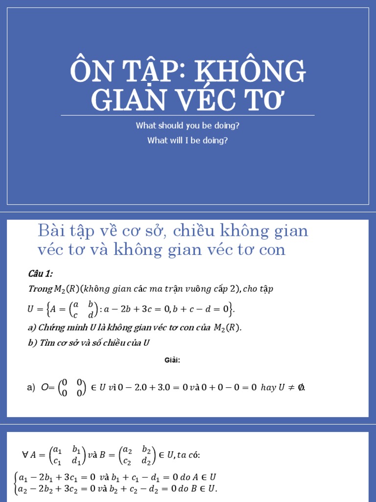 Ôn tập KGVT | PDF