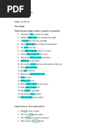 English 2 Workshop Present Simple and Past Simple | PDF | Drink | Food ...