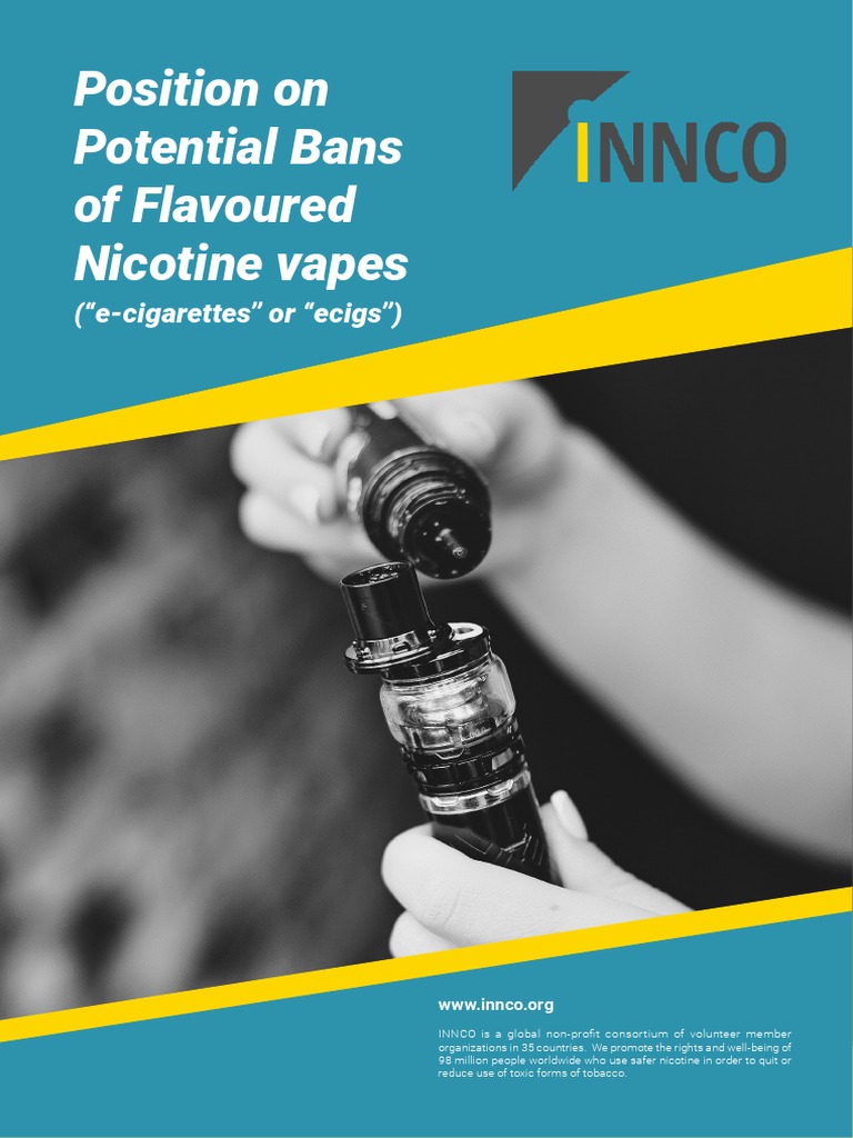 INNCO Position On Potential Bans of Flavoured Nicotine Vapes | PDF ...