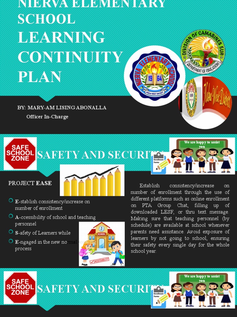 NIERVA ELEMENTARY SCHOOL-Learning Continuity Plan | PDF | Learning ...