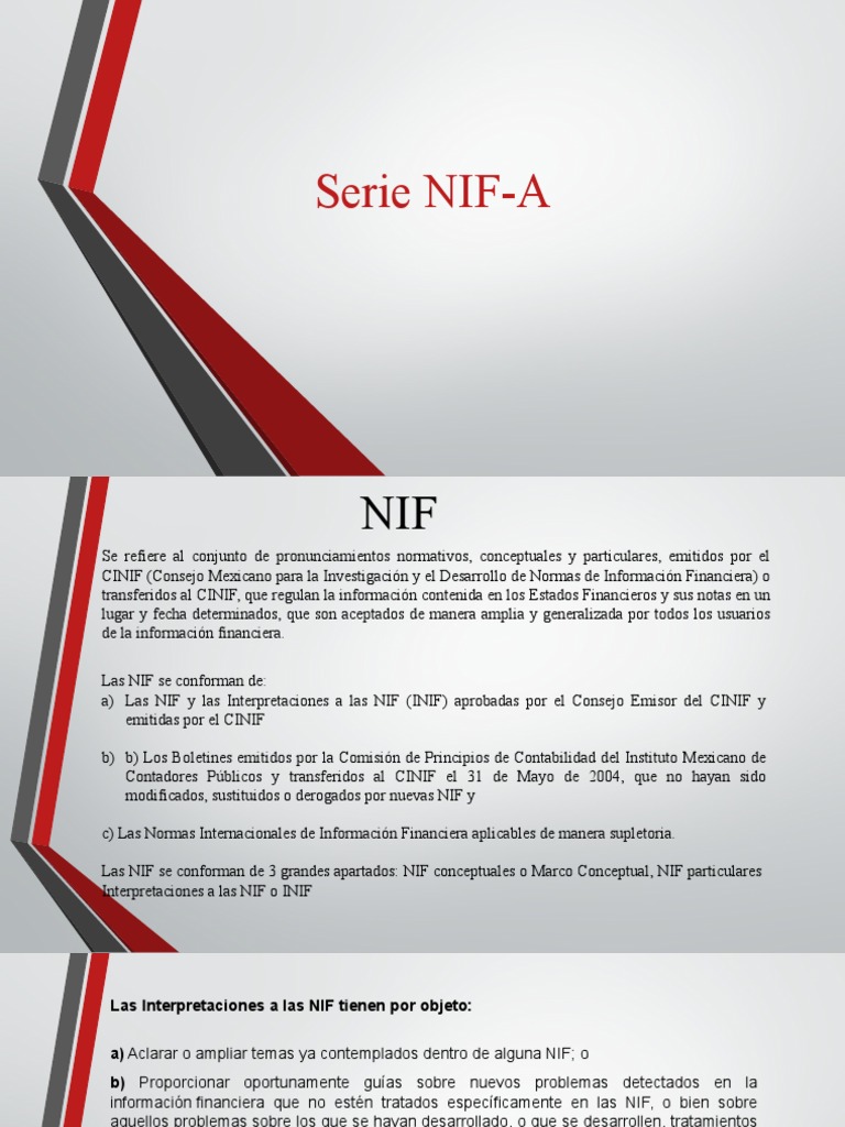 Nif Serie A | PDF | Contabilidad | Estado financiero