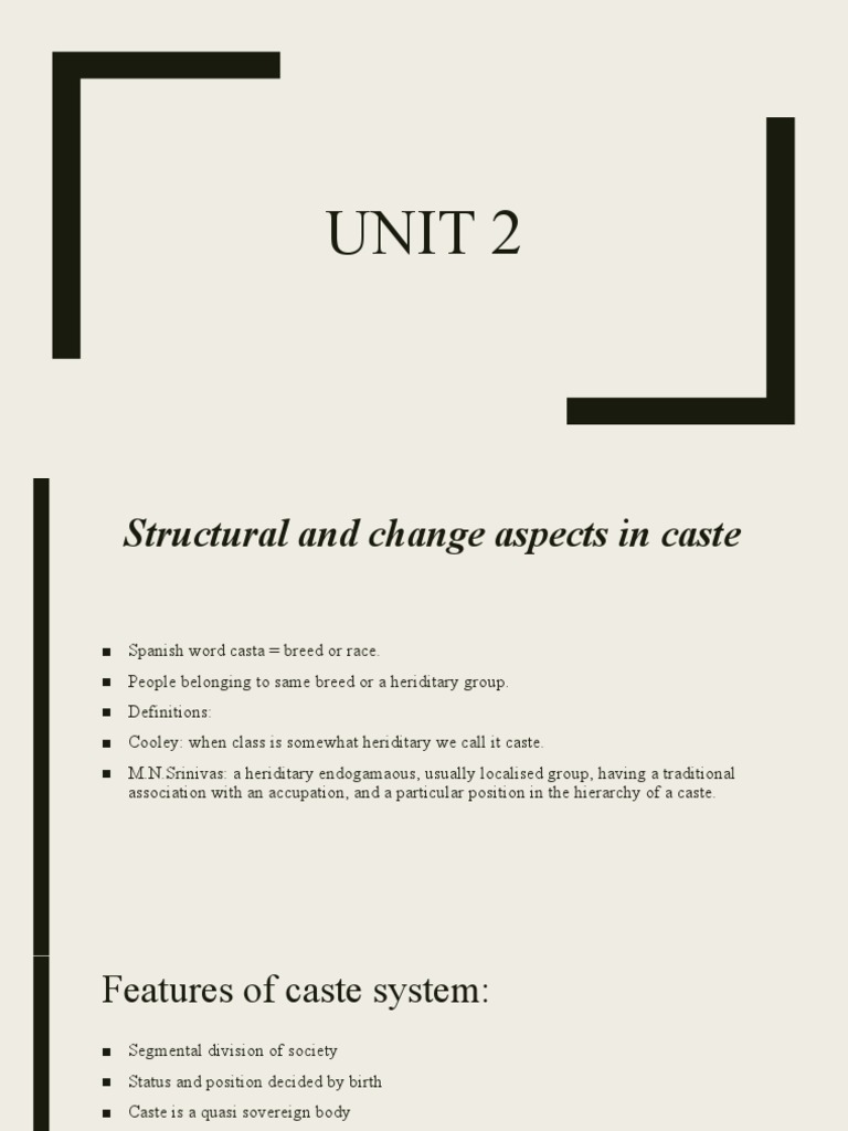 Unit 2 | Download Free PDF | Caste | Marriage