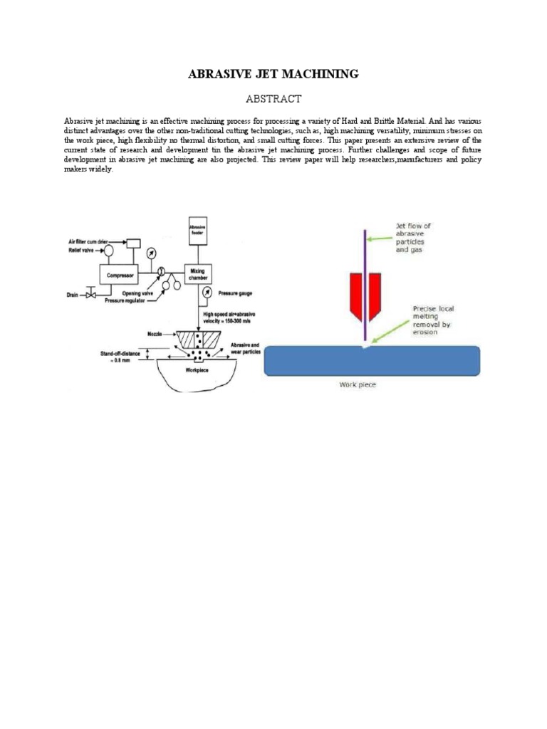 Abrasive Jet Machining | PDF | Science & Mathematics | Technology ...