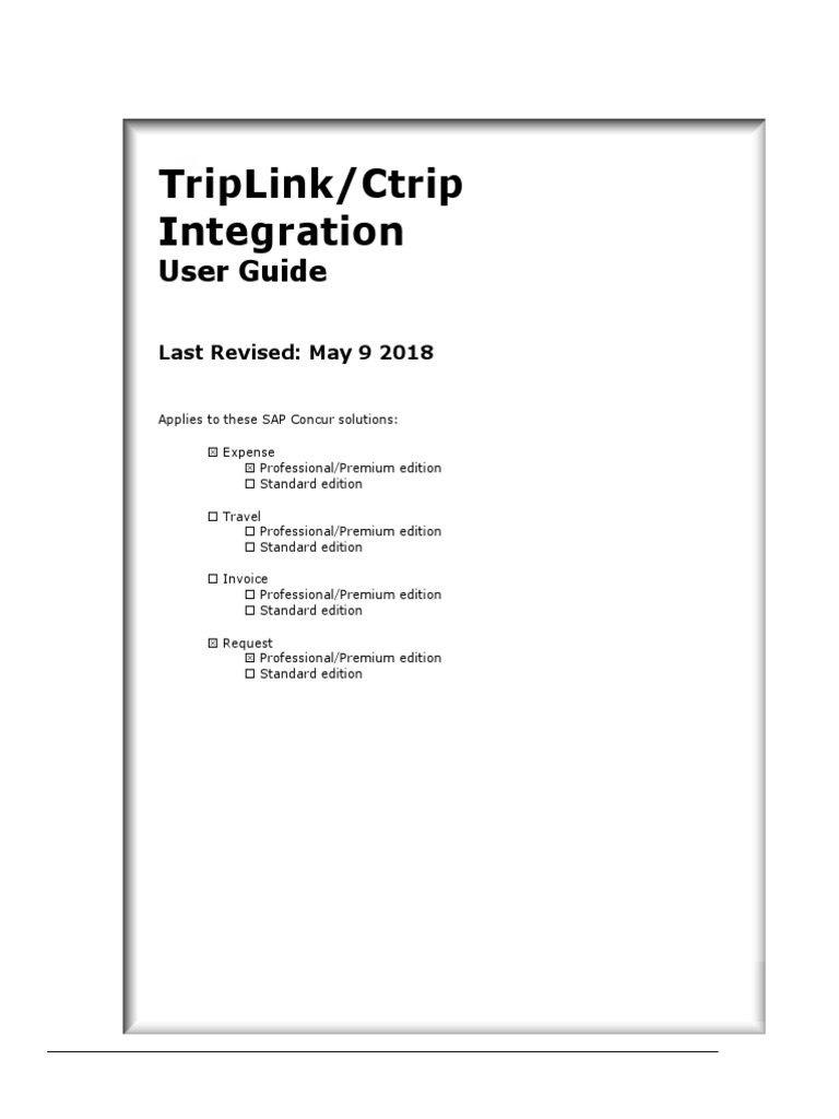 UG TripLink Ctrip | PDF | Credit Card | Computing