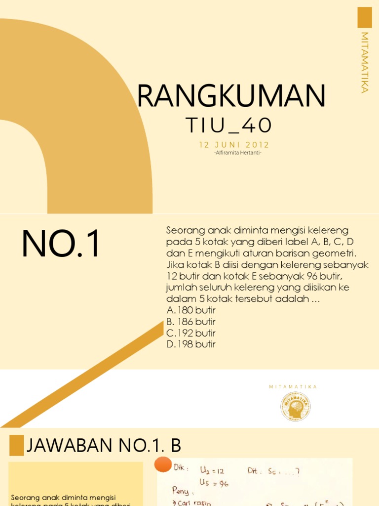 TIU 40 (Random) | PDF