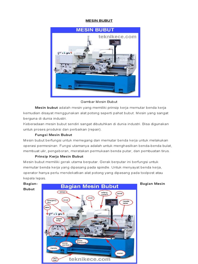 Mesin Bubut | PDF
