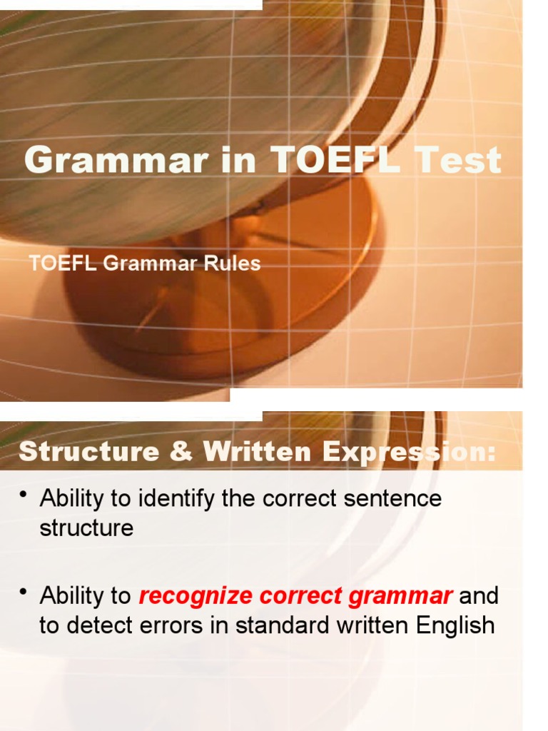 Essential TOEFL Grammar Rules Guide | PDF | Language Mechanics | Grammar