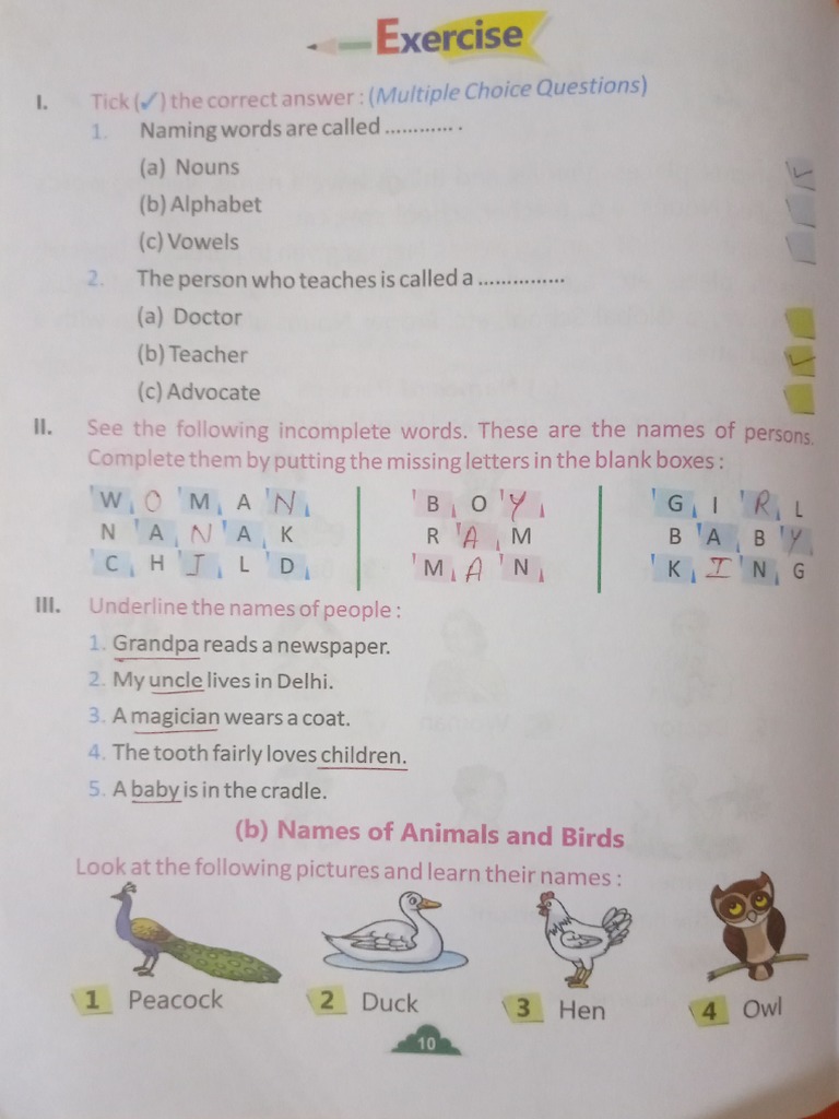 Grammar Book Page Nu... 1o and 11......... | PDF