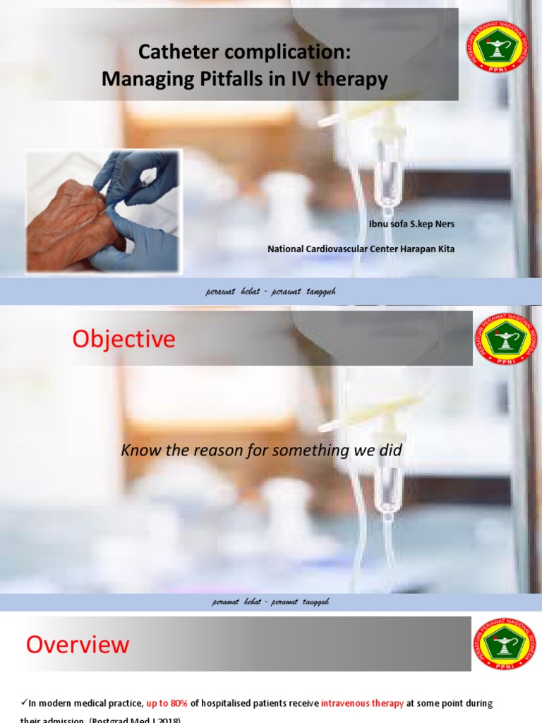 IV Therapy: Managing Catheter Complications | PDF | Intravenous Therapy ...