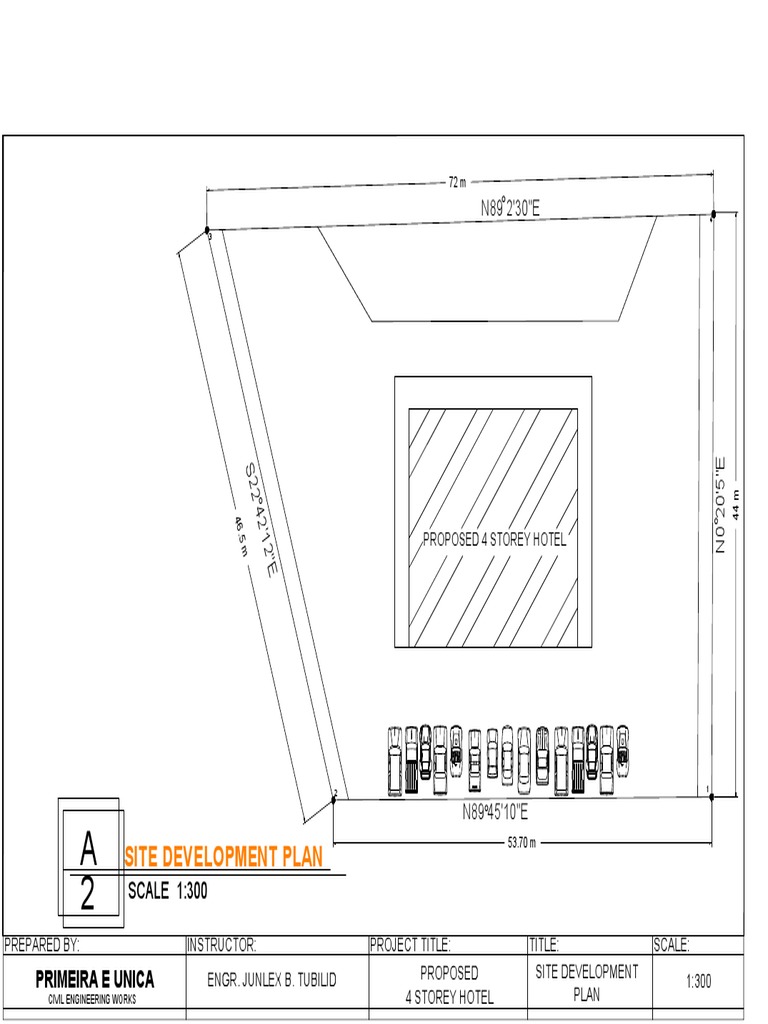 Proposed Hotel Site Development Plan | PDF