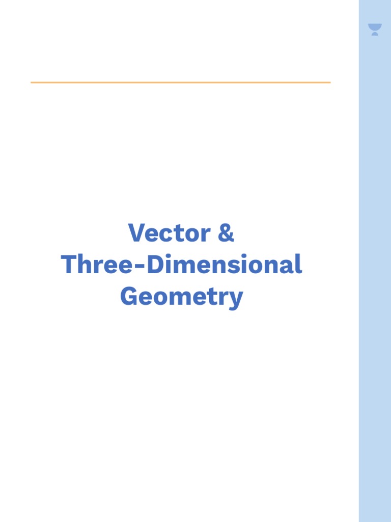 Maths - Vector - Three-Dimensional Geometry | PDF | Euclidean Vector | Triangle