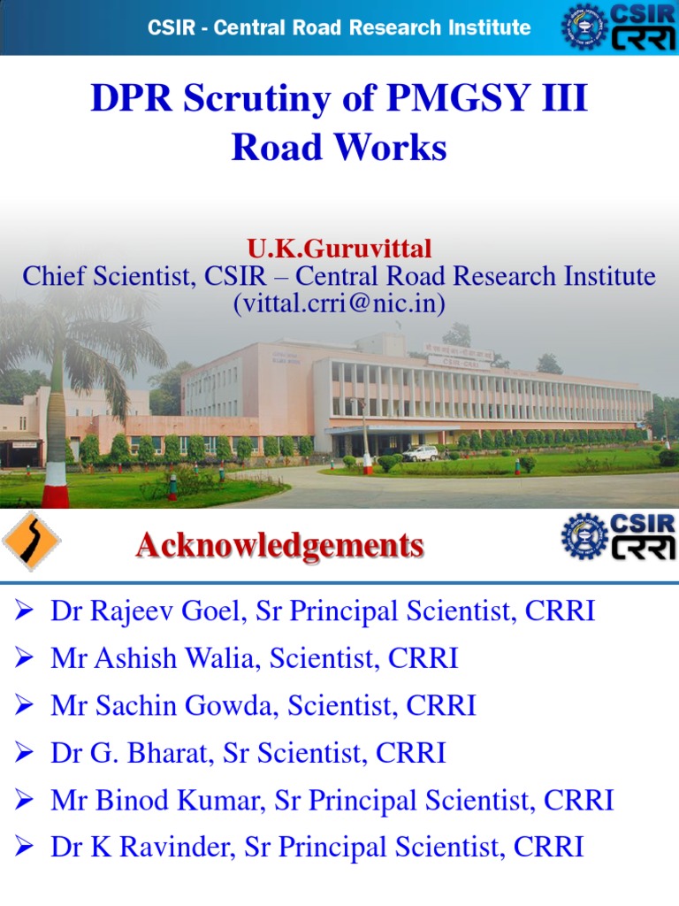 PMGSY III DPR Scrutiny Guidelines | PDF | Road Surface | Road