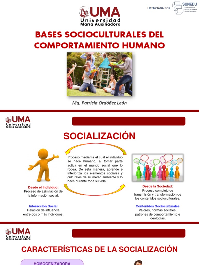 Bases Socioculturales del Comportamiento | PDF | Socialización ...