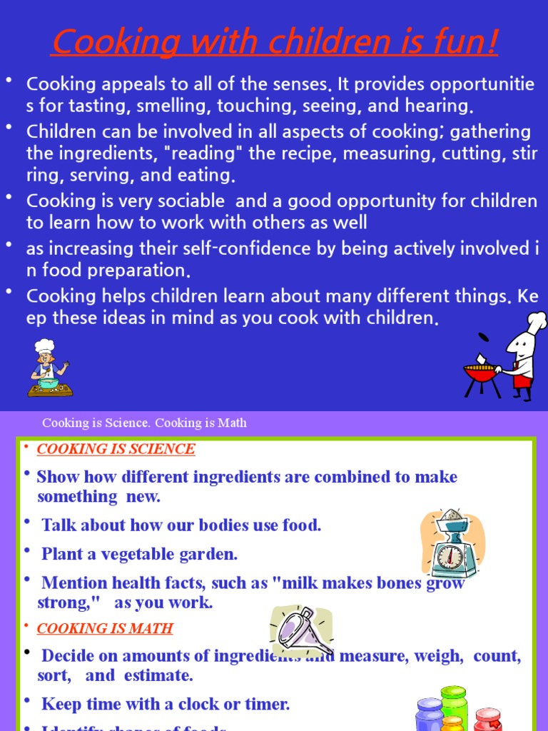 Cooking With Children Is Fun! | PDF | Cakes | Tablespoon