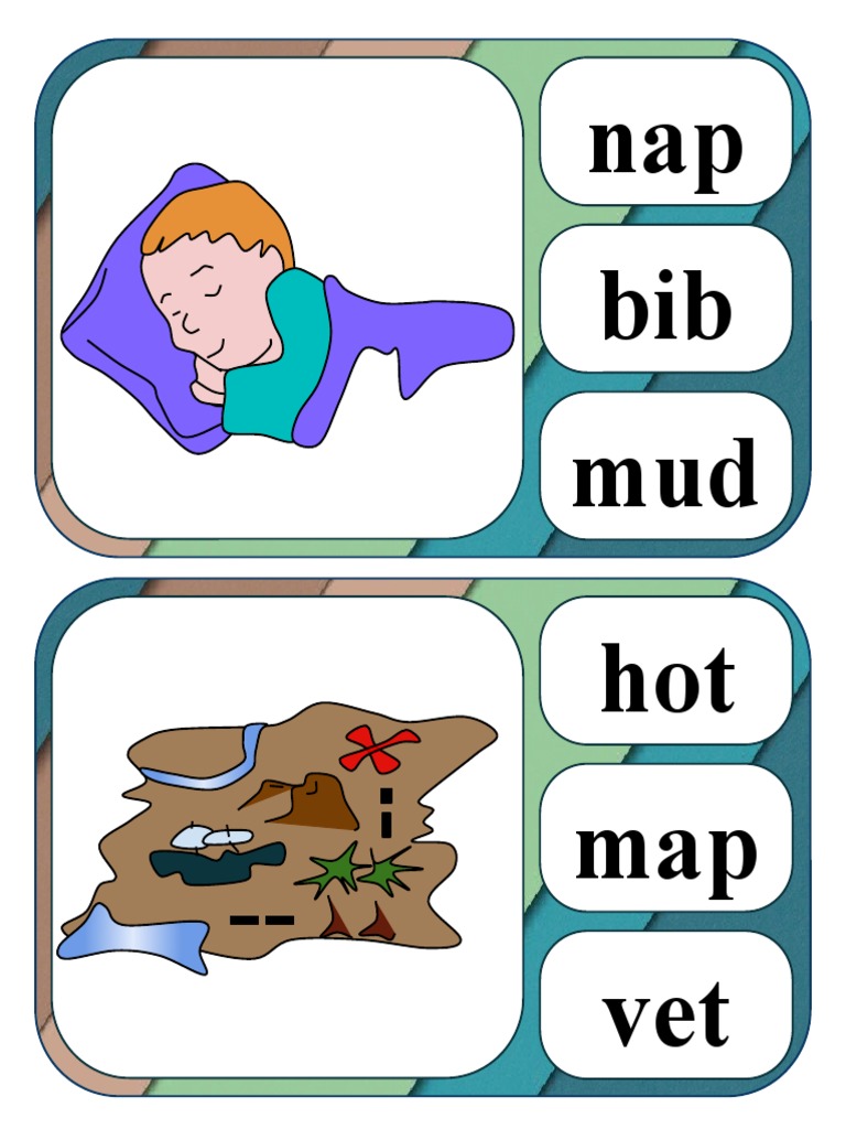 CVC Clip Cards (Words) | PDF