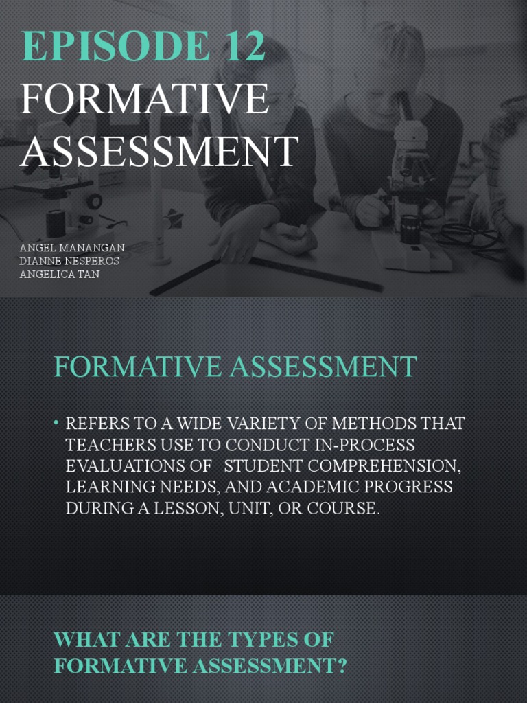 Formative Assessment Methods Explained | PDF | Educational Assessment ...