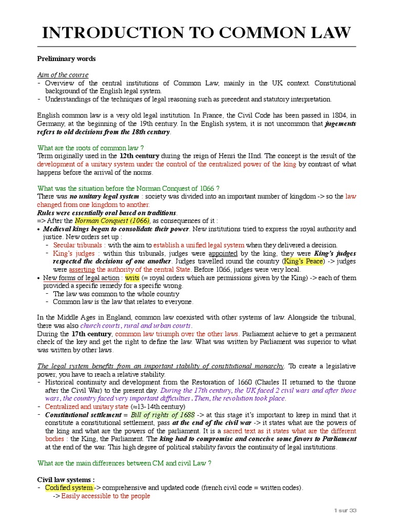 Common Law | PDF | Bill (Law) | Equity (Law)