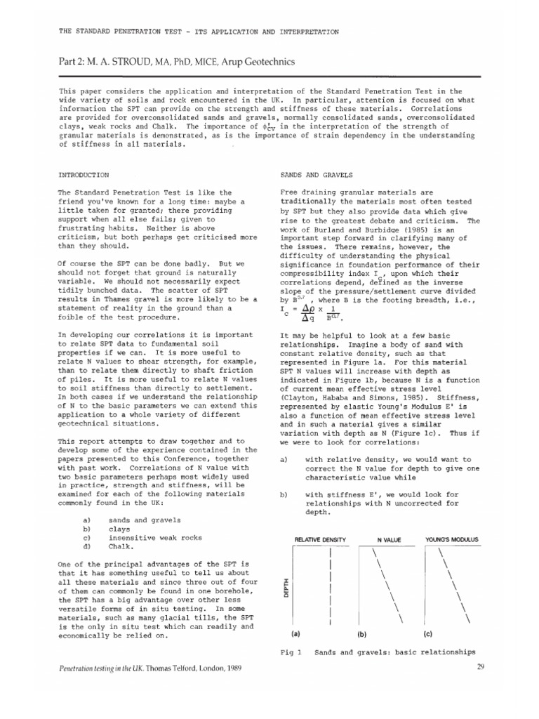 Important M. - A. - STROUD - 1989 SPT Its Application and ...