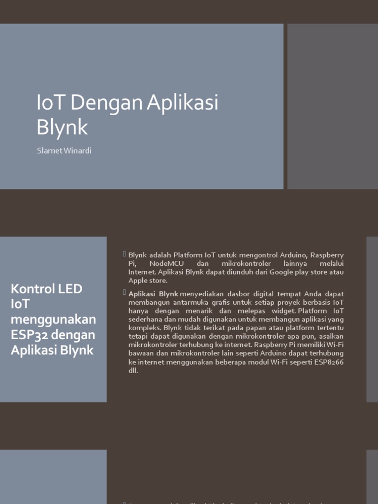 IoT Dengan Aplikasi Blynk | PDF