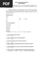 Stress Questionnaire | Stress Management | Stress (Biology)