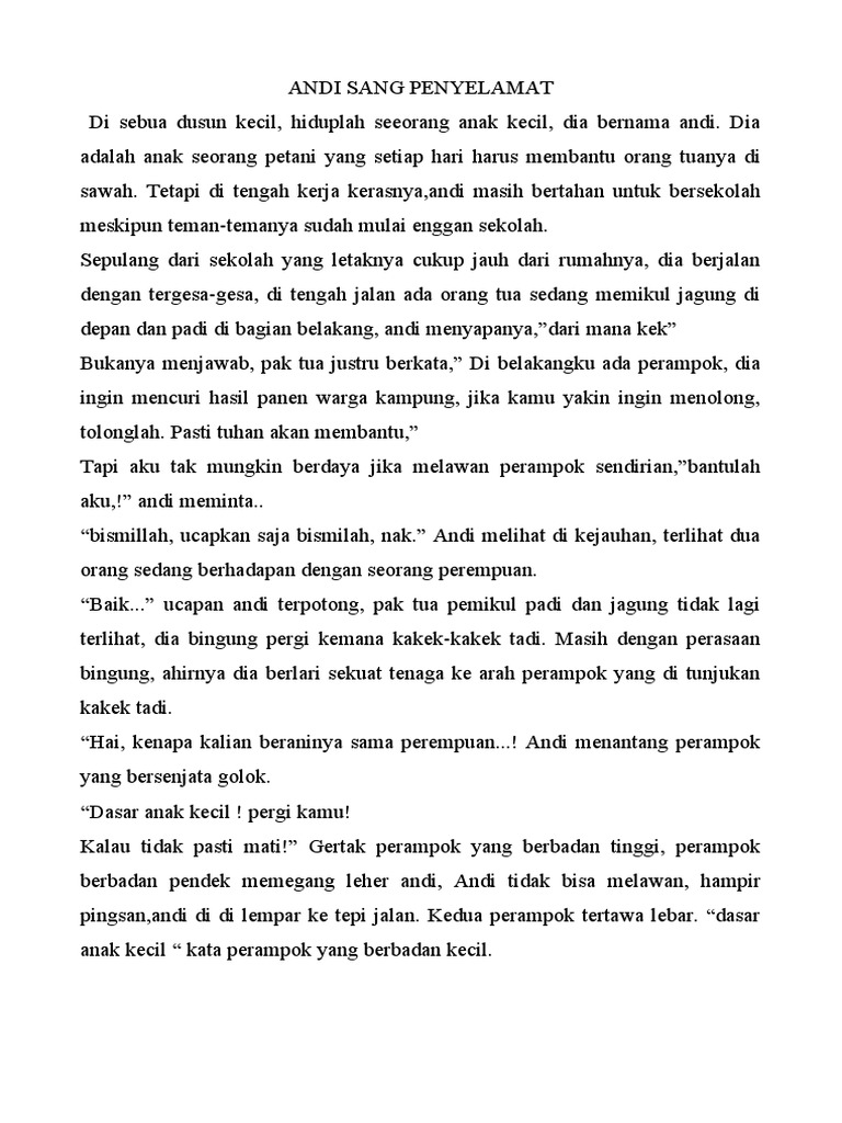 Andi Sang Penyelamat | PDF