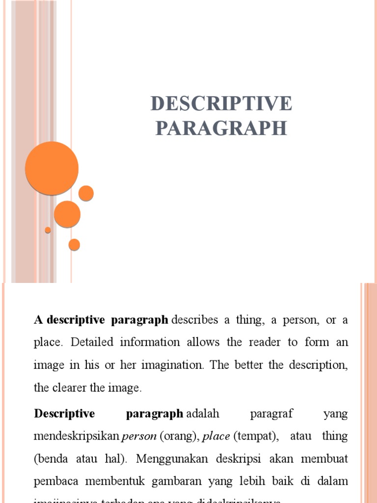 Writing Effective Descriptive Paragraphs | PDF | Senses