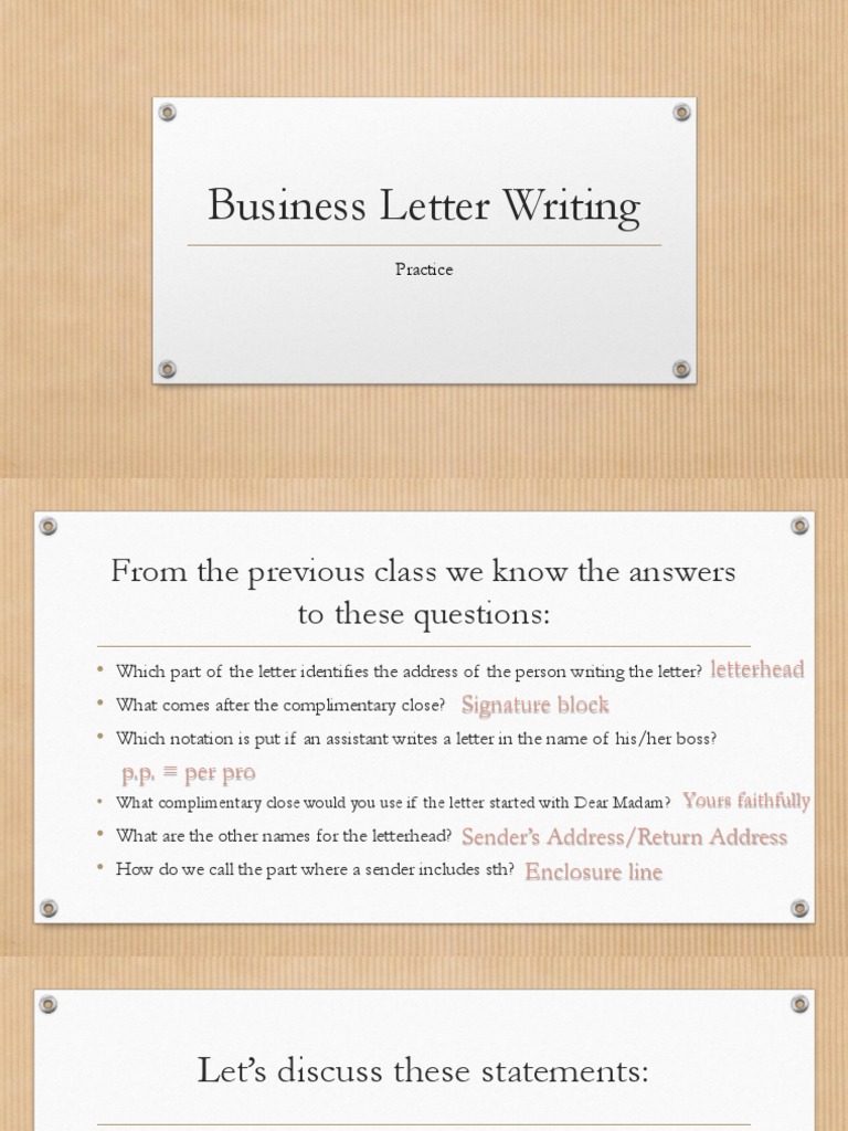 Business Letter Writing Guide | PDF | Madam