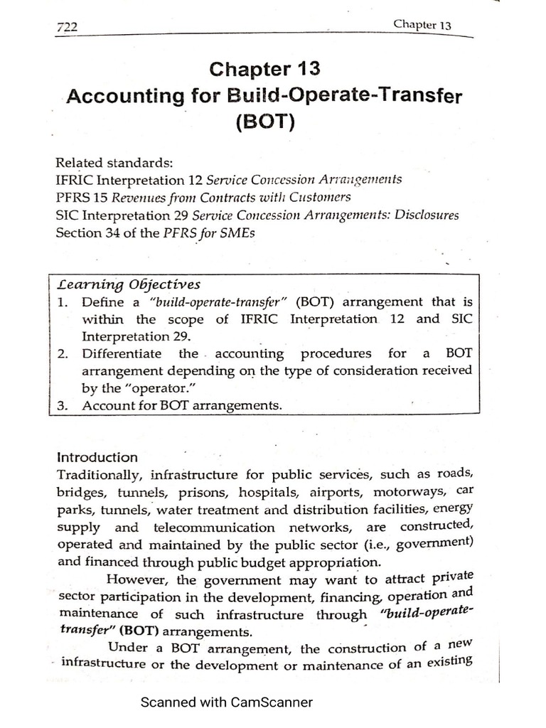 Accounting For Build Operate Transfer | PDF