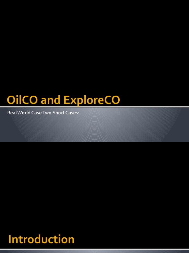 Group 7 OilCO and ExploreCO | PDF | Enterprise Resource Planning ...